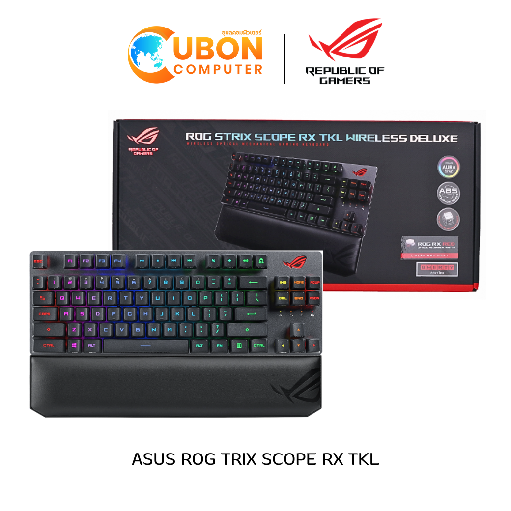 KEYBOARD (คีย์บอร์ด) ASUS ROG TRIX SCOPE RX TKL (X807) ประกันศูนย์ 2 ปี