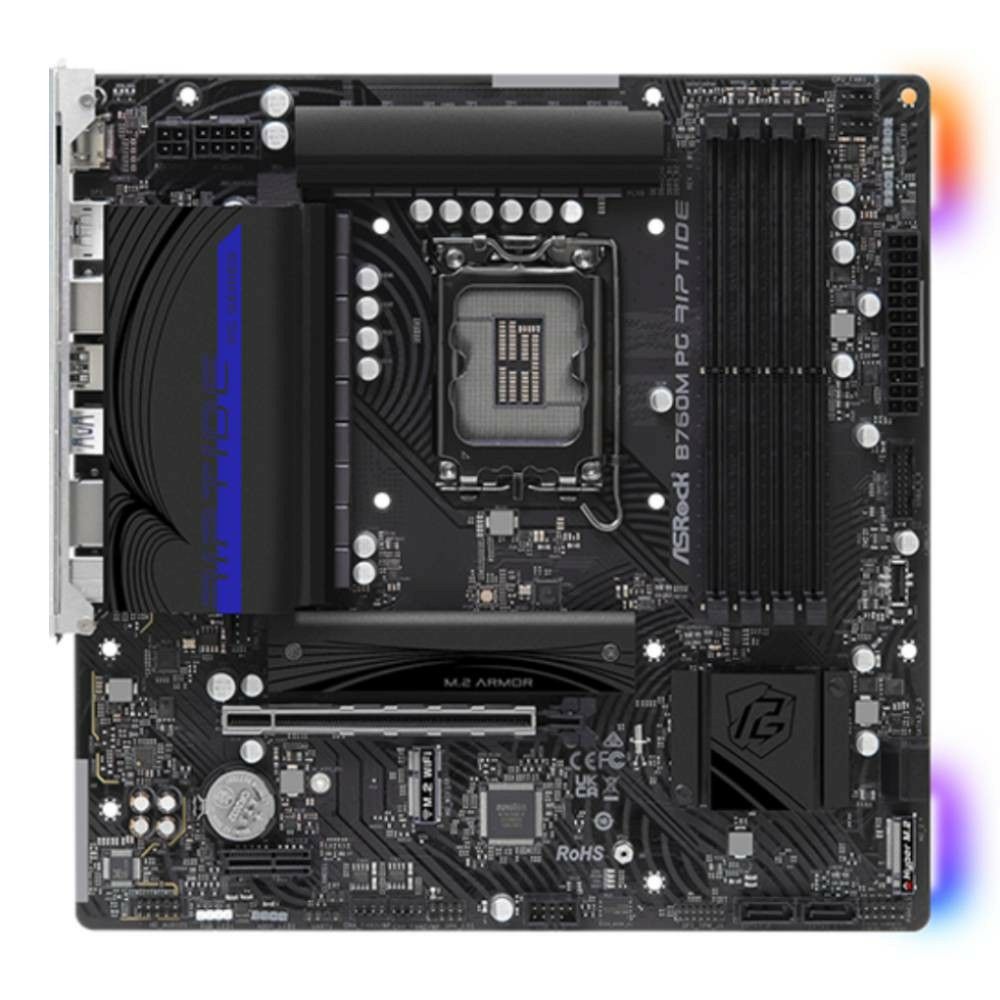MAINBOARD (เมนบอร์ด) LGA1700 ASROCK B760M PG RIPTIDE DDR5 ประกันศูนย์ 3 ปี