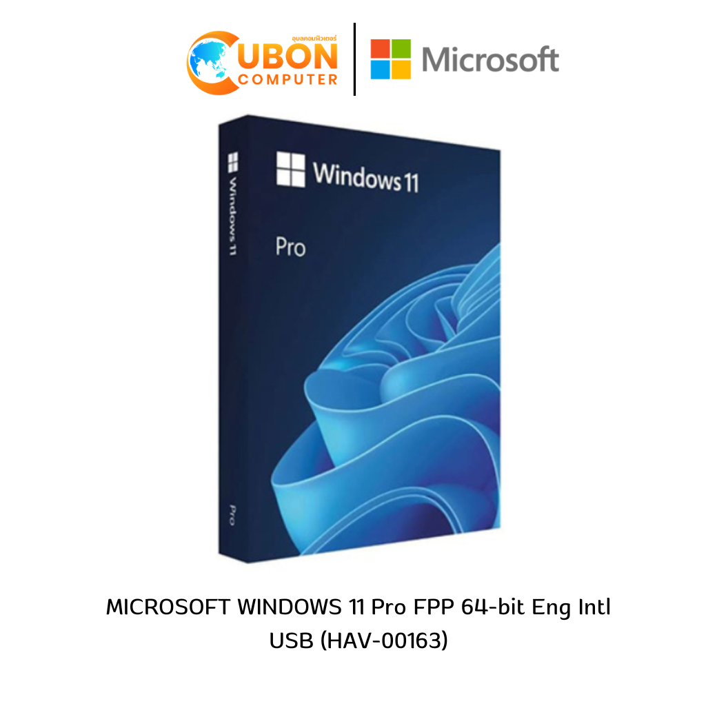 MICROSOFT WINDOWS 11 Pro FPP 64-bit Eng Intl USB (HAV-00163)