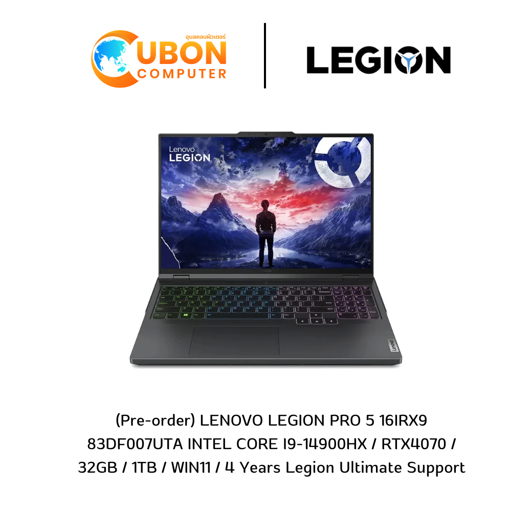 (Pre-order) Lenovo Legion Pro 5 16IRX9 83DF007UTA INTEL CORE I9-14900HX ...