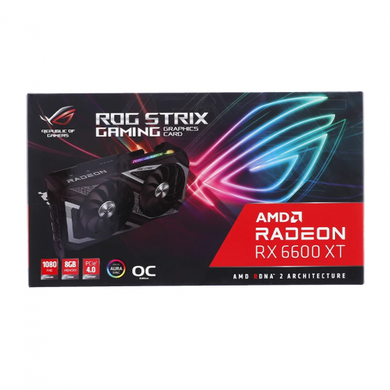 การ์ดจอ ASUS VGA ROG-STRIX-RX6600XT-O8G-GAMING 8GB GDDR6 128-bit
